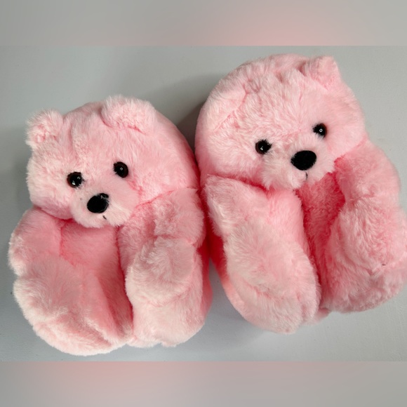 Shoes | Plush Teddy Bear Slipper For Girlsboys Kids Color Orange Siz ...